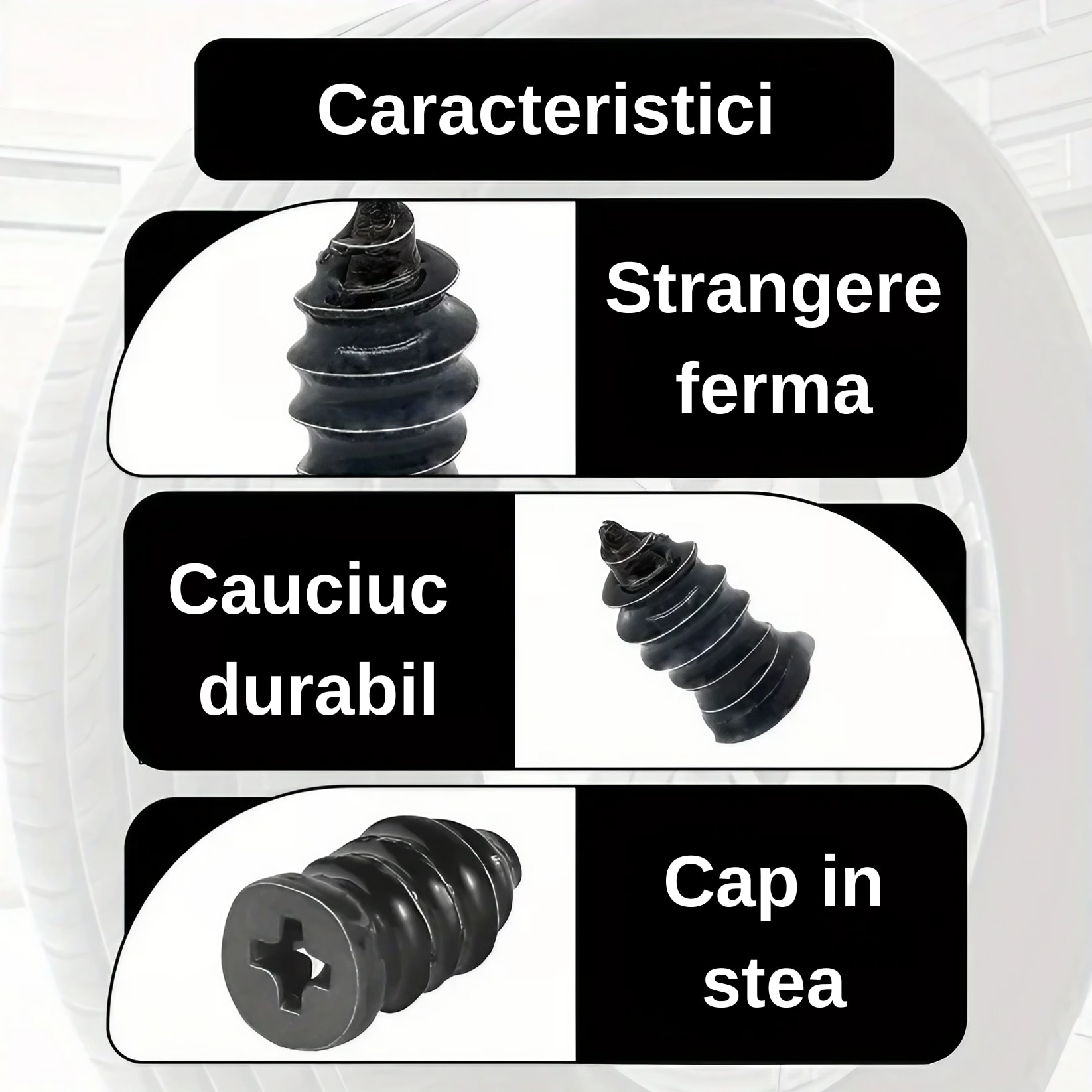 Kit 20 suruburi reparat anvelope auto, moto, bicicleta, trotineta, 2 ...