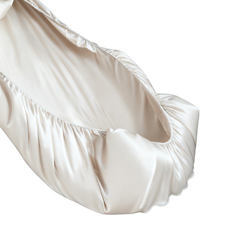 Cearsaf de pat cu elastic satin – Extrem de moale, ca matasea, alba ...