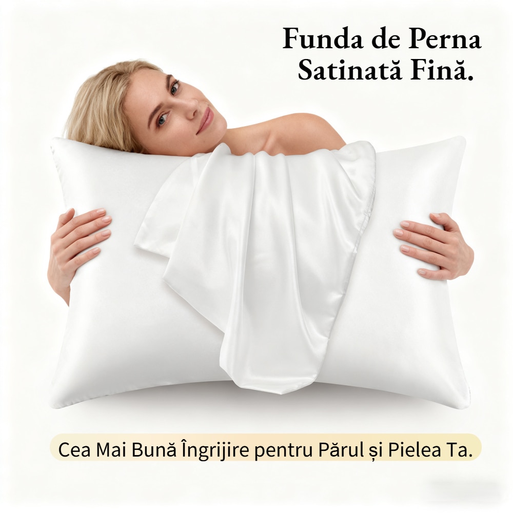 Set de 2 fete de perna din satin alb de lux – microfibra premium ultra ...