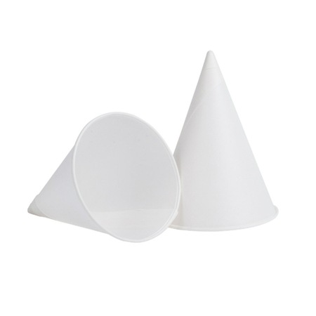 Pahare Conice Carton, 177 Ml, Albe, 200 Bucati/set - eMAG.ro
