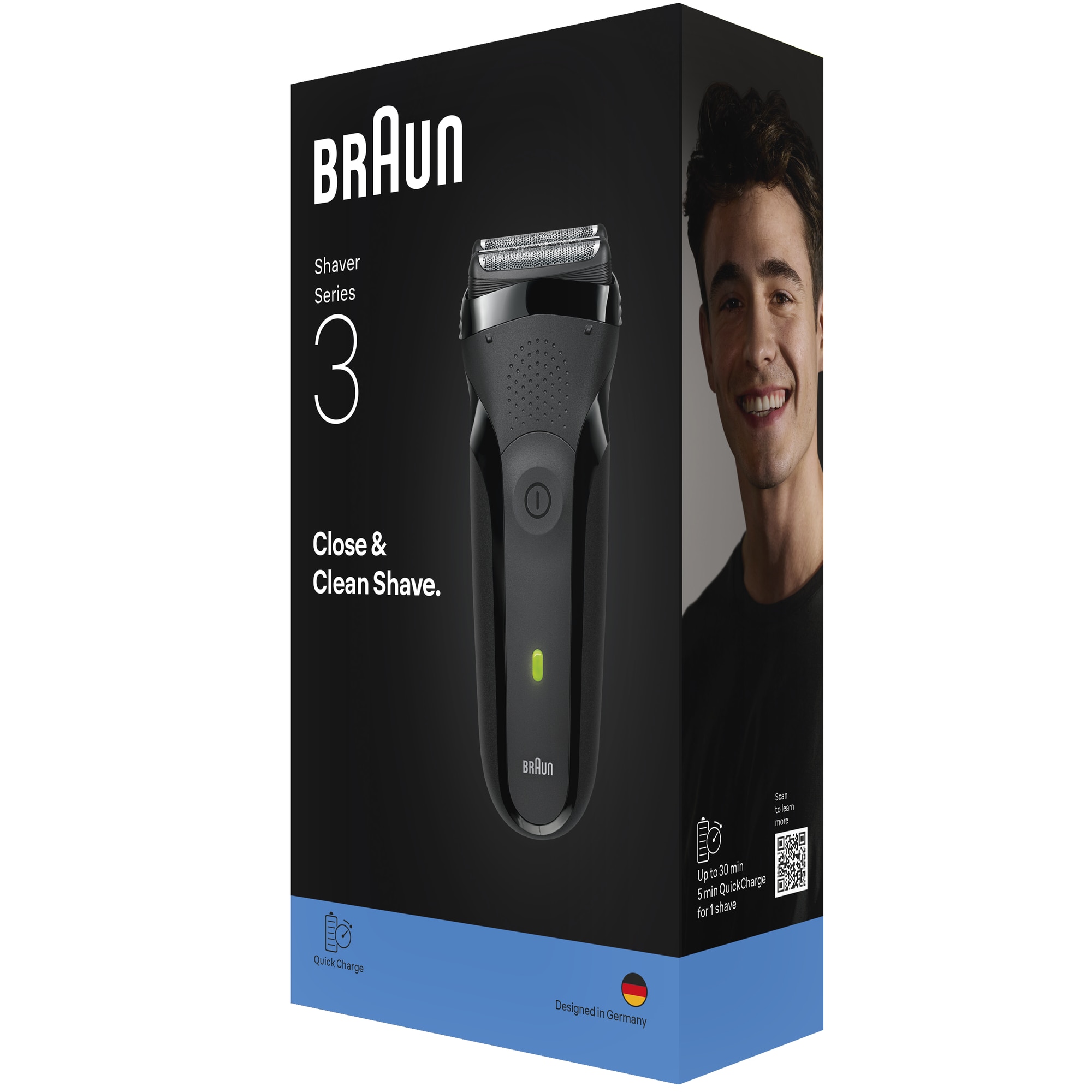 Aparat electric de ras Braun Seria 3 300S, 3 Lame Flexibile, Utilizare ...
