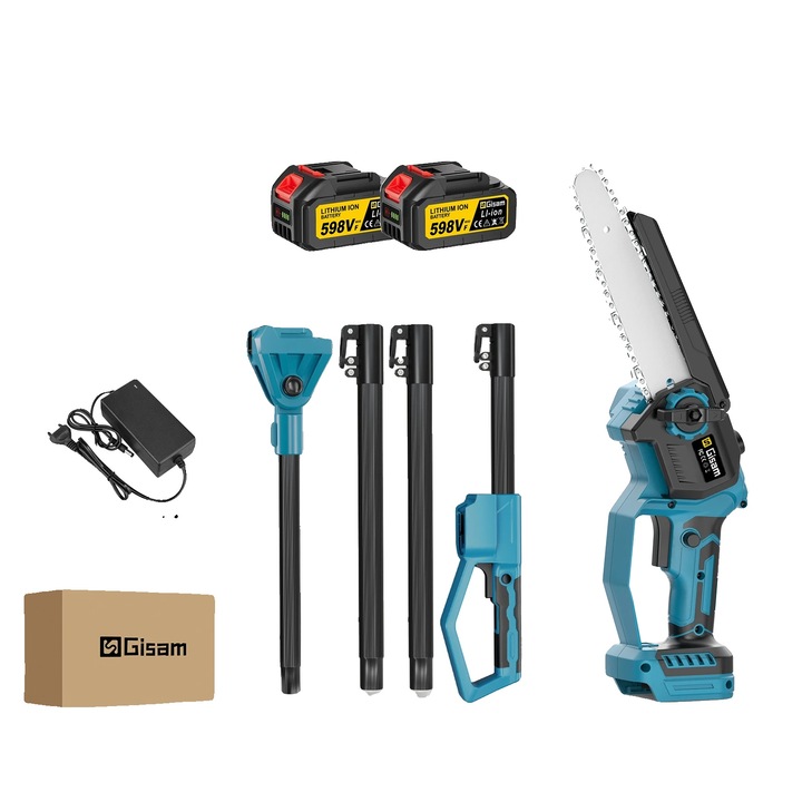 Drujba electrica cu tija telescopica, motor puternic fara perii ...