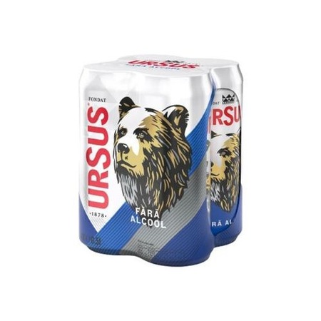 URSUS Bere Doza 0% SGR 4 x 0, 5 L - eMAG.ro