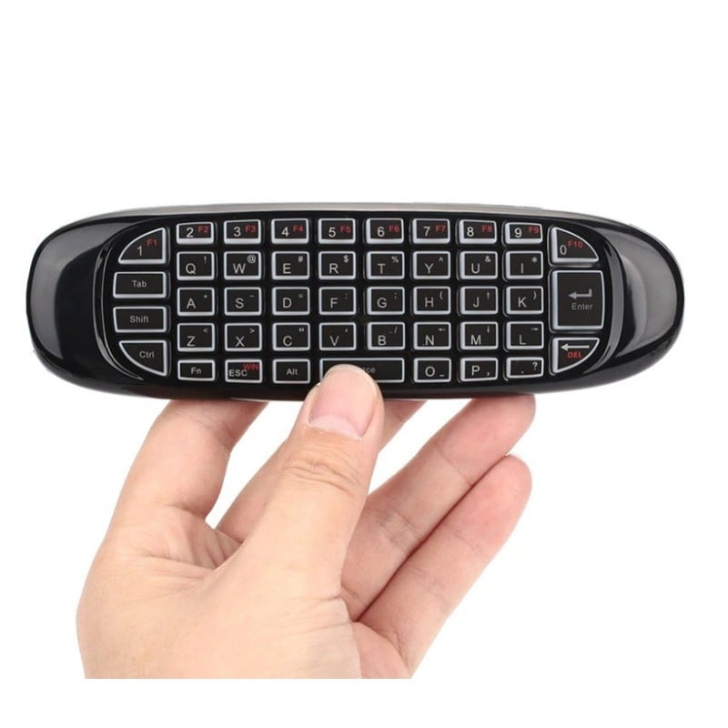 Безжична клавиатура Techstar® R15, QWERTY, Air Mouse, Mini Remote ...