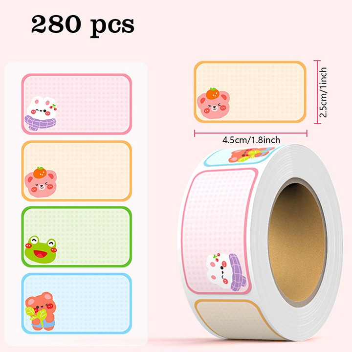 Set stickere，Etichete autocolante colorate din PVC, patrate ...