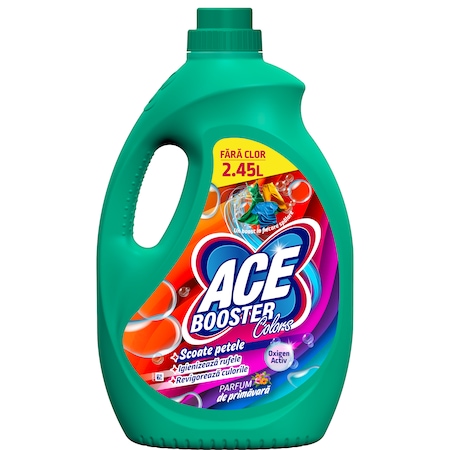 Solutie indepartare pete Ace Booster, Haine colorate, Regular 2.45l ...
