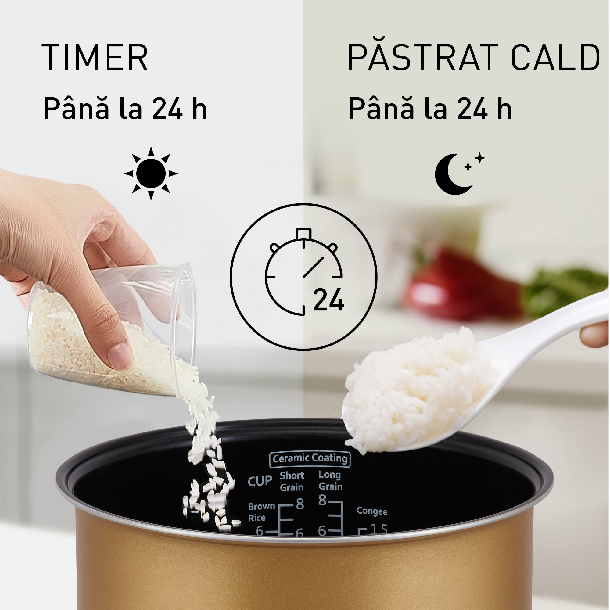 Aparat multifunctional pentru gatit orez si gatit cu abur Panasonic SR ...