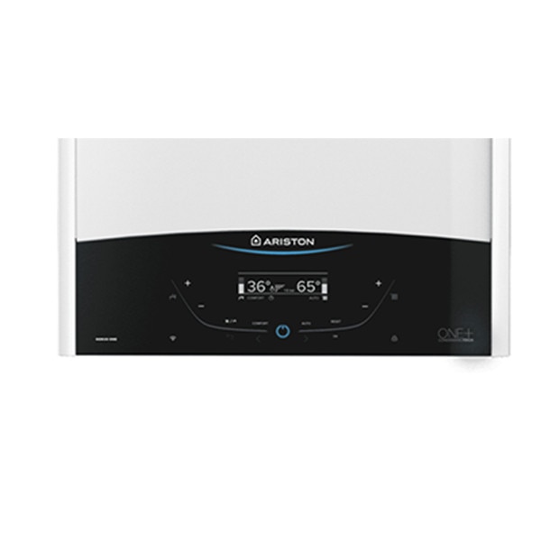 Set Centrala termica pe gaz/GPL Ariston Genus One+ 24 kW, Ecran LCD ...