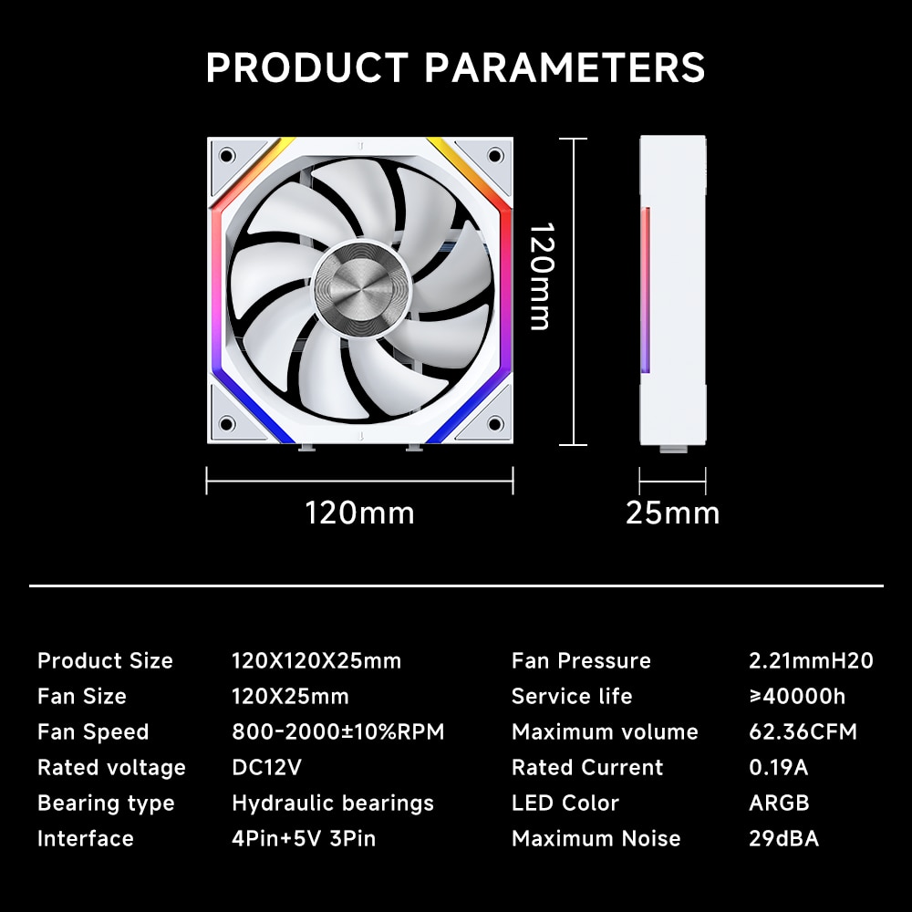 Ventilator PC Jungle Leopard Galaxy Build Blocks UNI Daisy Chain RGB ...