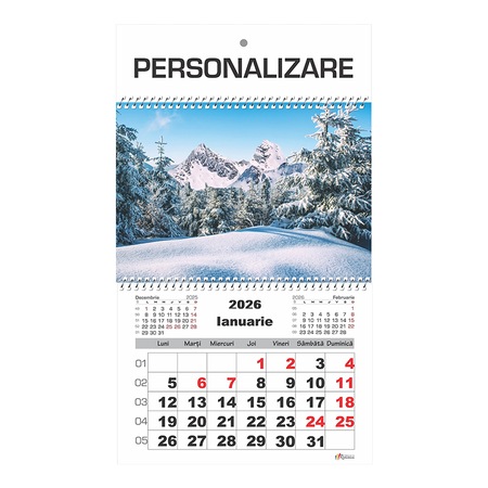 Calendar de Perete A3 Arhi Design, 1 luna/coala, 12 coli, 6 imagini ...
