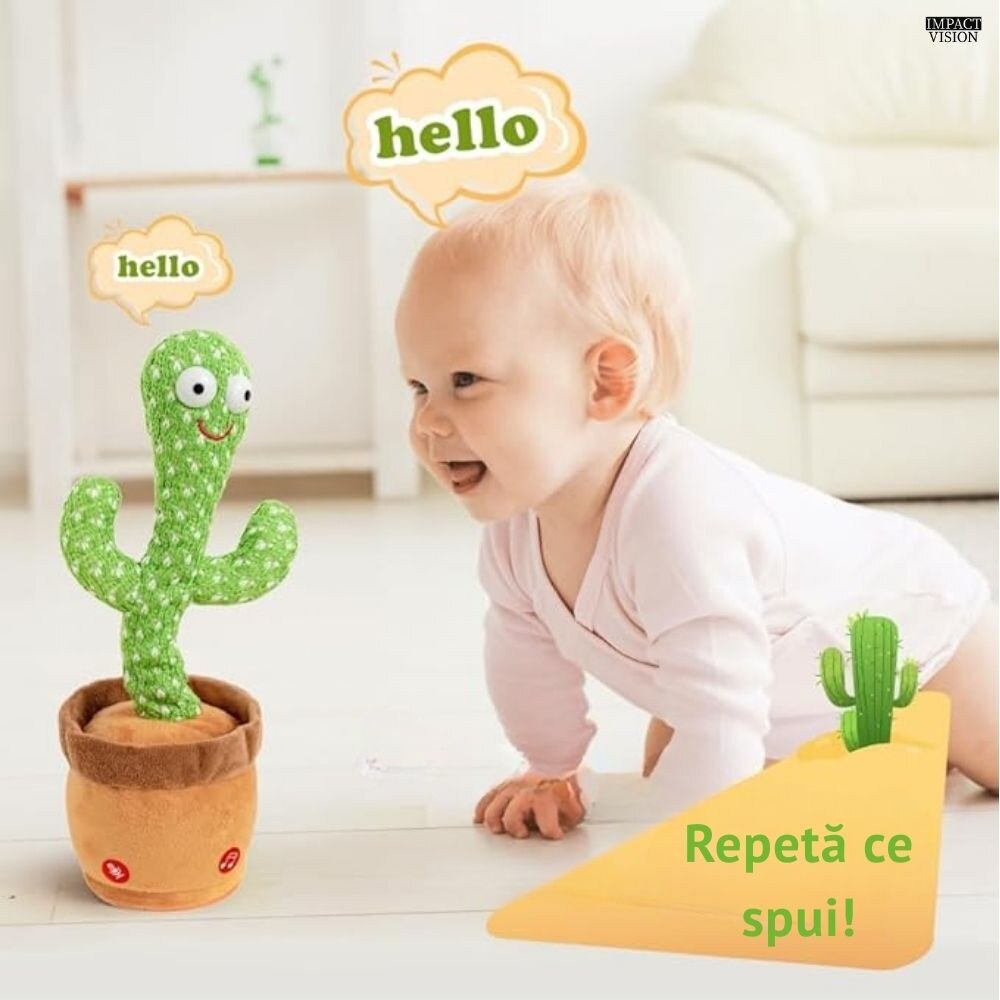 Jucarie interactiva Cactus Vorbitor si Dansator, Editie de Craciun ...