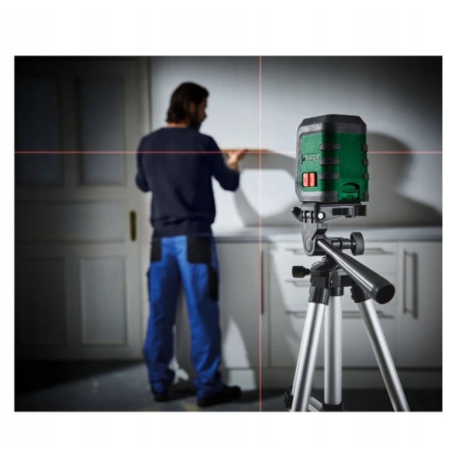 Nivela laser cu stativ 4 V Parkside, proiectie automata, 40m, 65cm ...