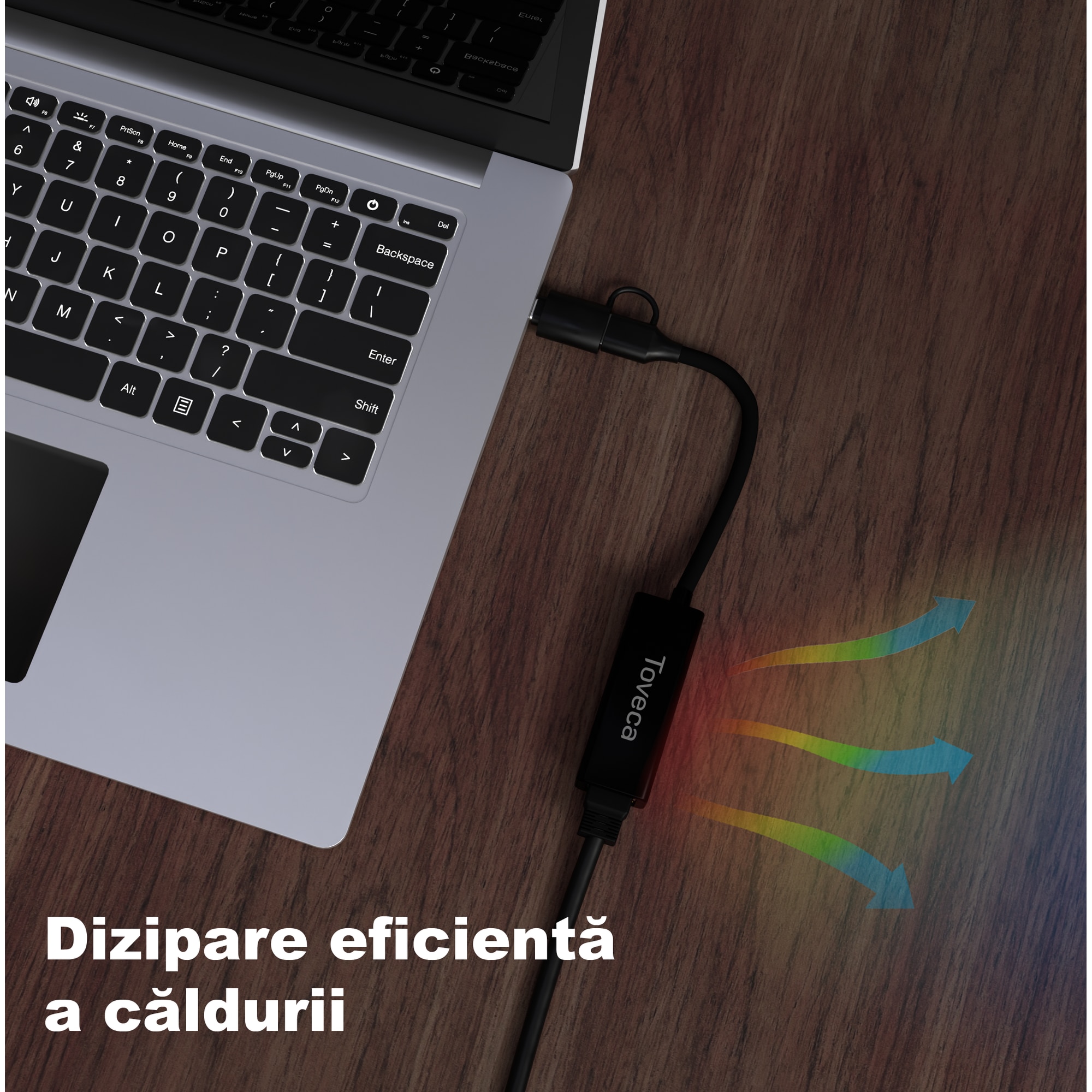 Adaptor Placa Retea USB 3.0 la RJ45, Toveca, 1 Gbps - Ethernet 10/100 ...