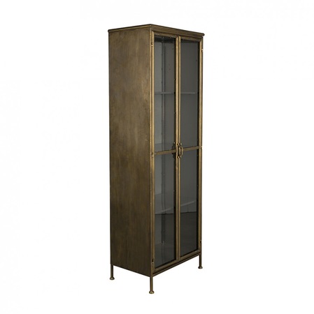 Vitrina maro alama din metal 184 cm Gertlush Dutchbone - eMAG.ro