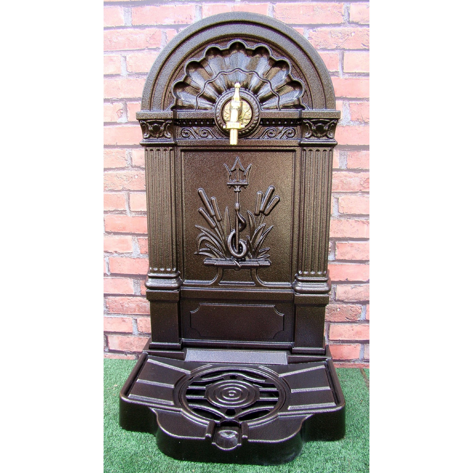 Carcasa de robinet de gradina din fonta, Gicor, neagra, 75cm - eMAG.ro