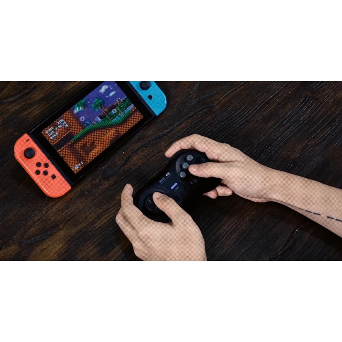 Controller 8Bitdo M30 Bluetooth Wireless pentru Android / PC / Switch – Negru - eMAG.ro