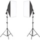 Kit iluminare softbox 50x70cm, suport reglabil 70x200cm, alb - eMAG.ro