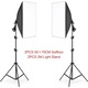Kit iluminare softbox 50x70cm, suport reglabil 70x200cm, alb - eMAG.ro