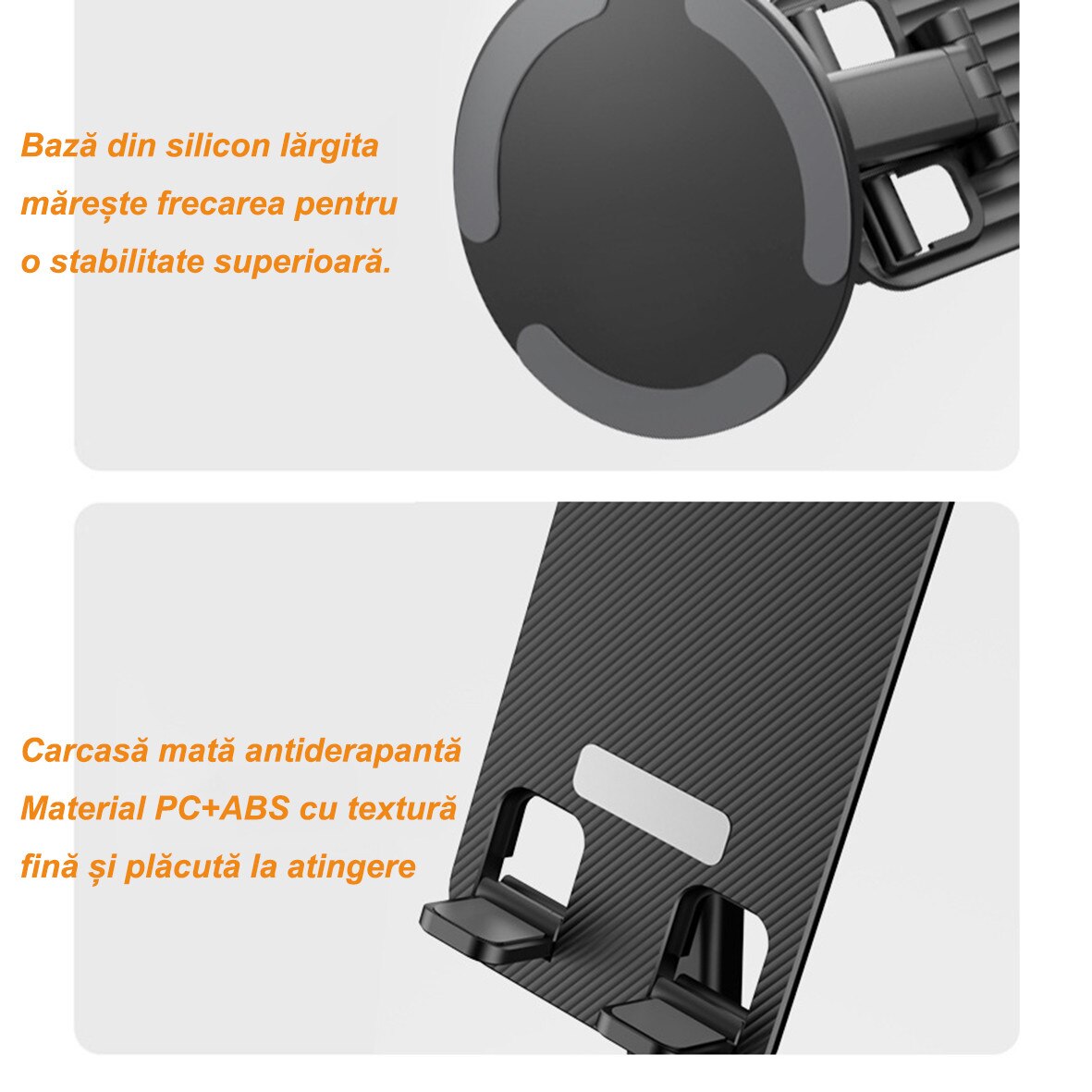 Suport rotativ 360° pentru telefon si iPad – inaltime reglabila, suport ...