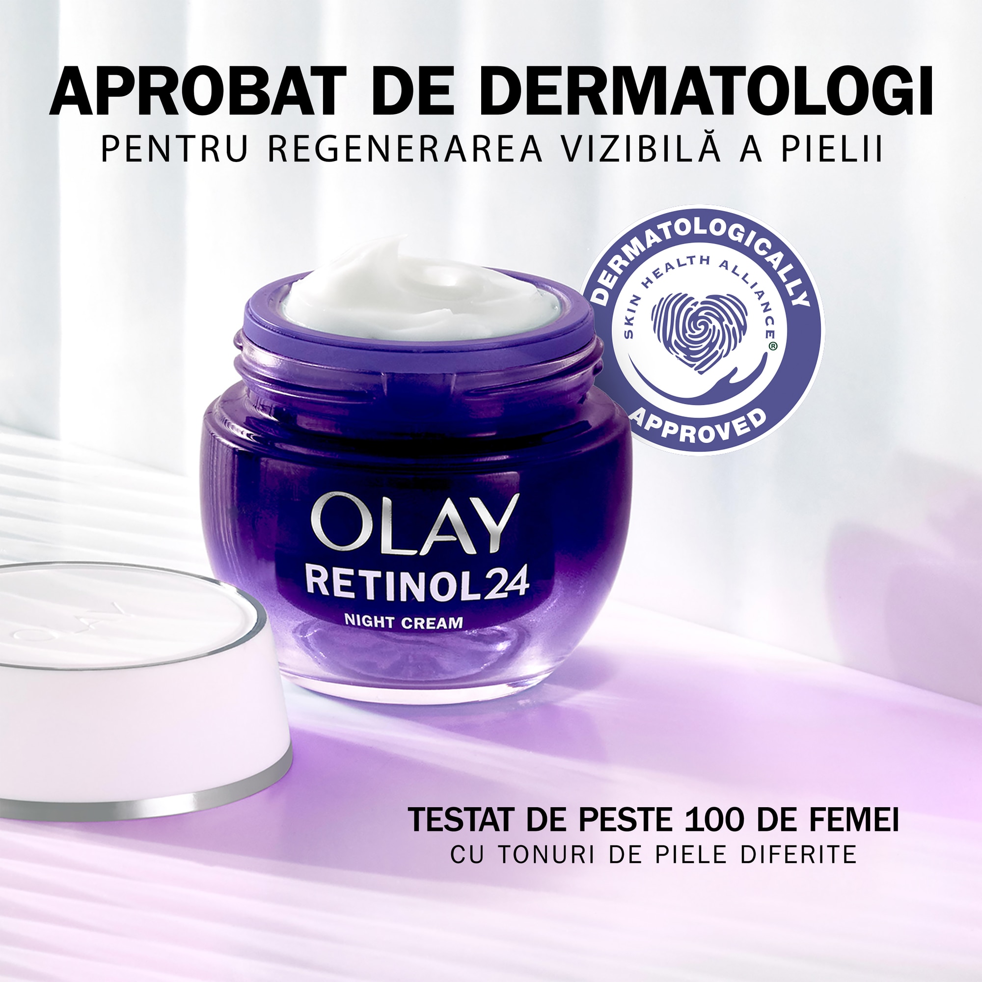 Olay Retinol 24: Crema de noapte anti-age pentru hidratare instantanee ...