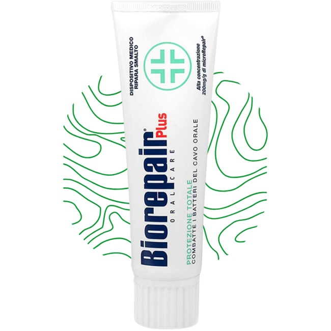 Pasta de dinti Biorepair Plus Total Protection 75 ml, fara fluor, cu 20 ...