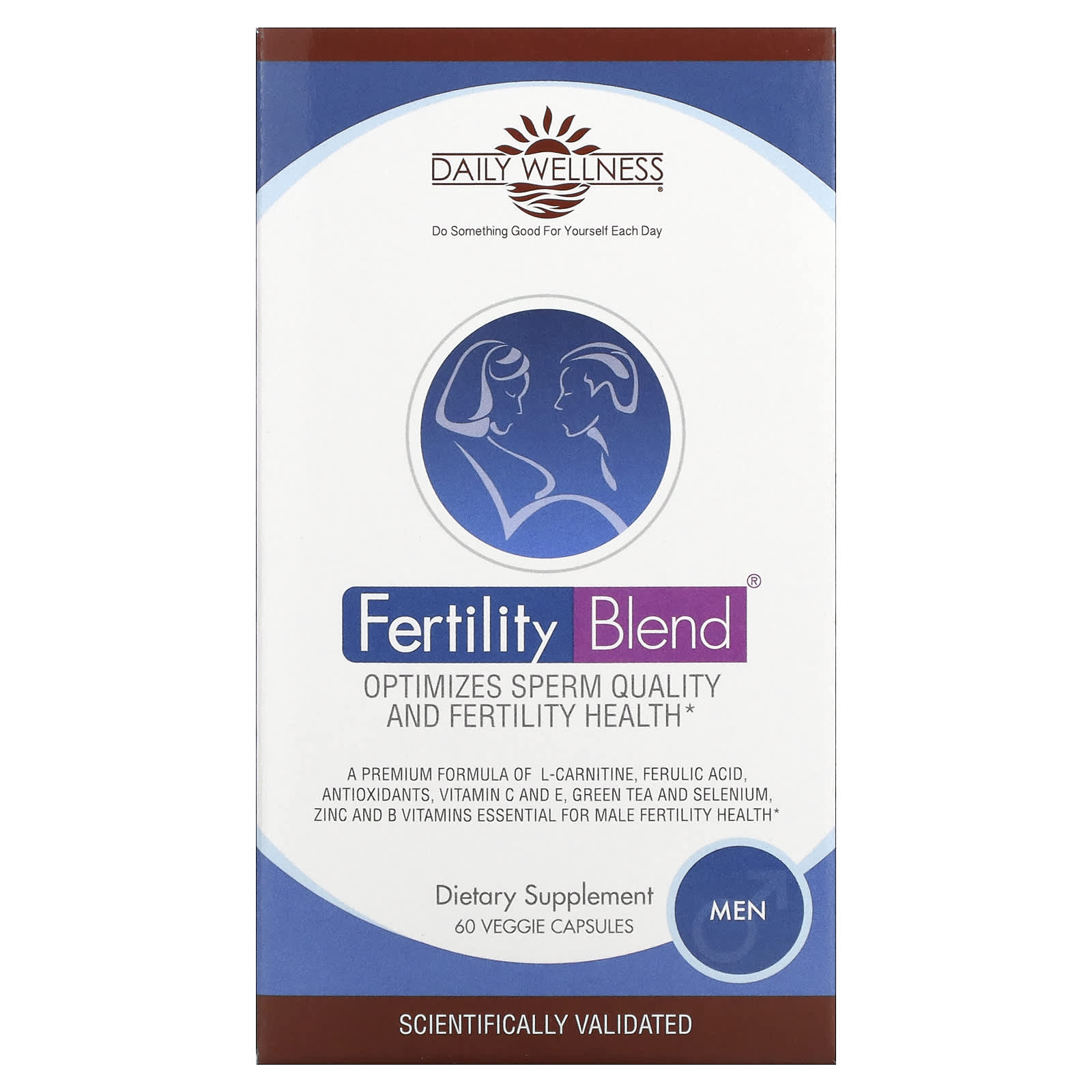 Supliment fertilitate pentru barbati, Daily Wellness Company, 60 ...