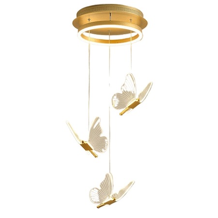 Candelabru/Lustra LED, Suspendata, Pendul, Design in forma de Fluture ...