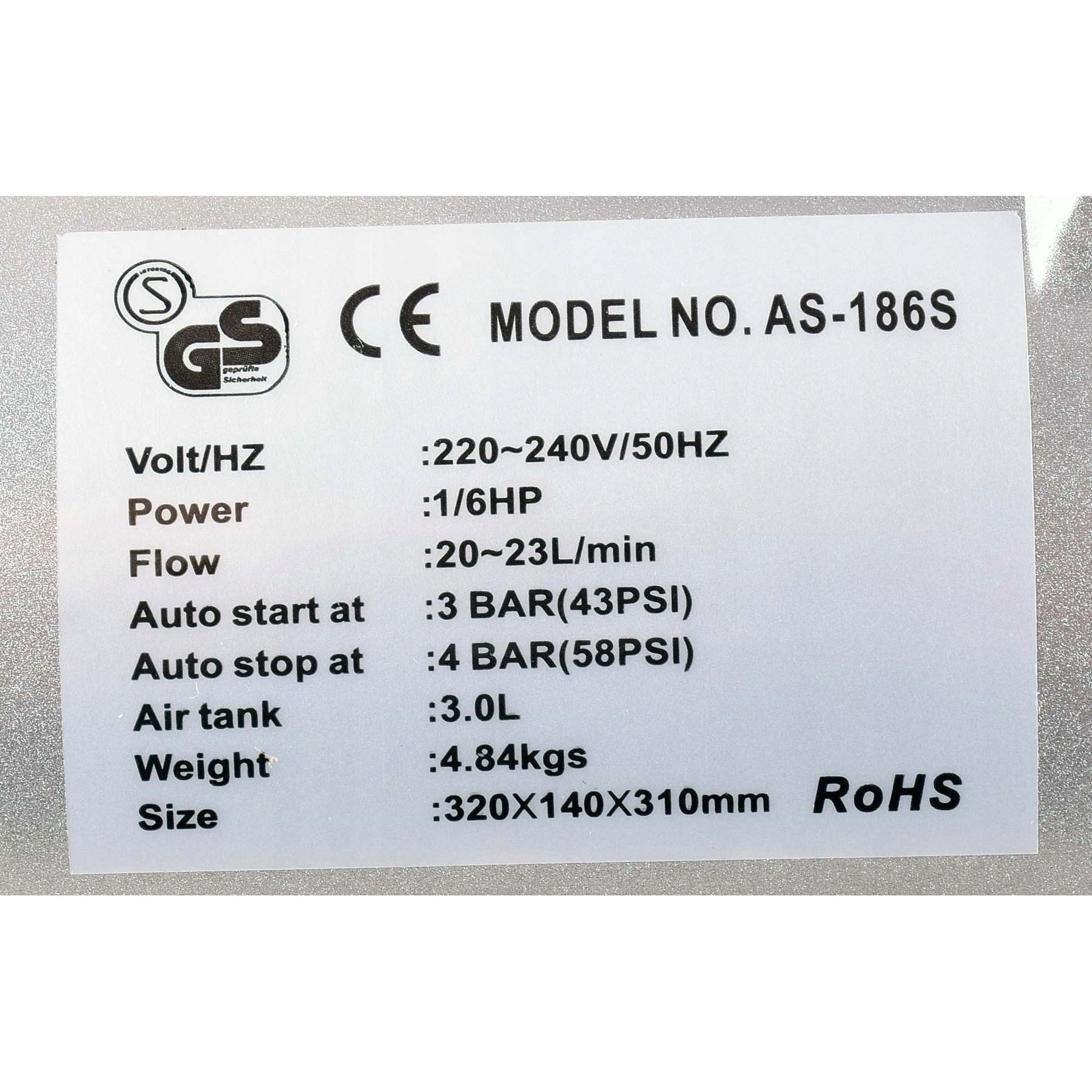 Compresor Fengda pentru aerograf, 3L, 0,2-0,8mm, auto start/stop ...