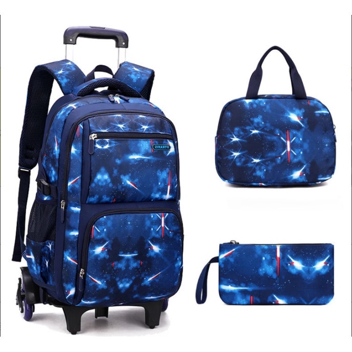Set Ghiozdan troler Scoala 3 Piese, Excitat®, cu punga de creion ...