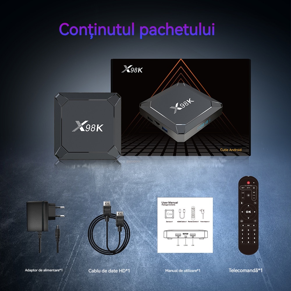 Smart TV Box X98K Android 13 16G Rockchip RK3528 8K HD Smart Set Top ...