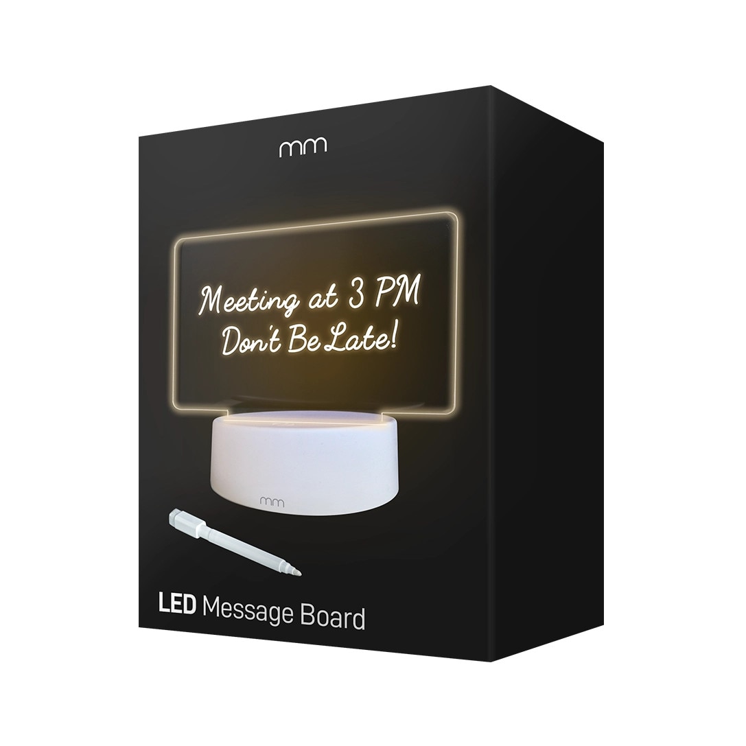 Tabla de scris cu LED - Tabla iluminata cu marker - eMAG.ro