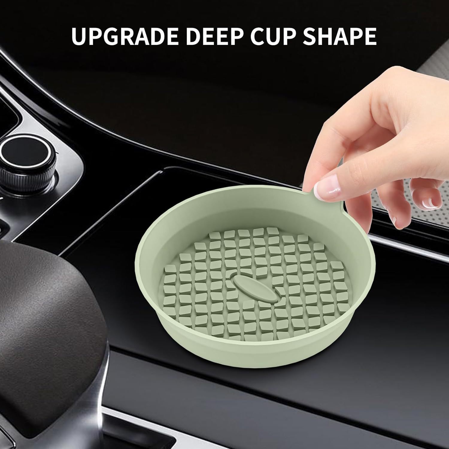 Coaster din silicon – suport rotund anti-alunecare pentru bauturi auto ...