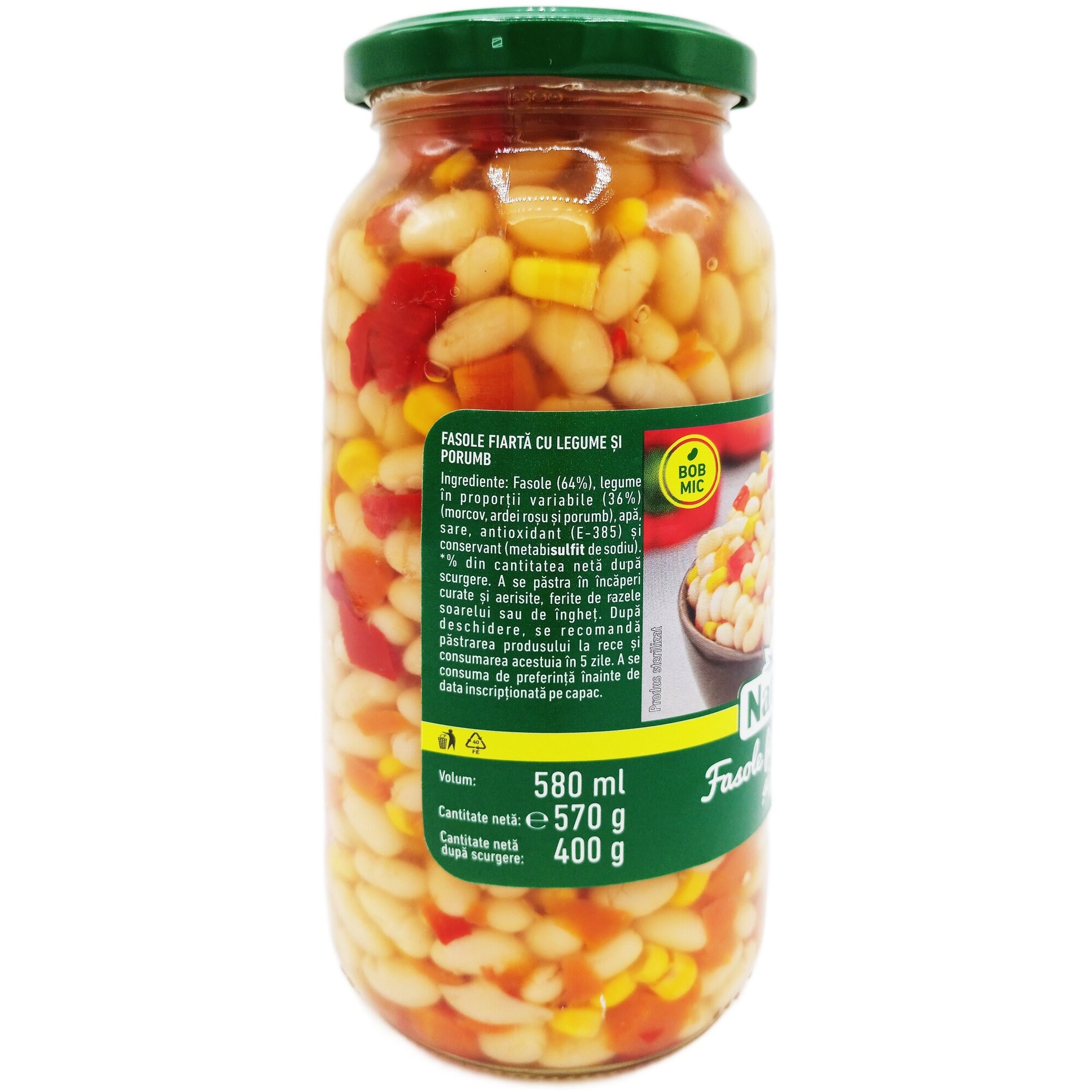 Fasole alba fiarta cu legume si porumb, reteta gustoasa la borcan ...