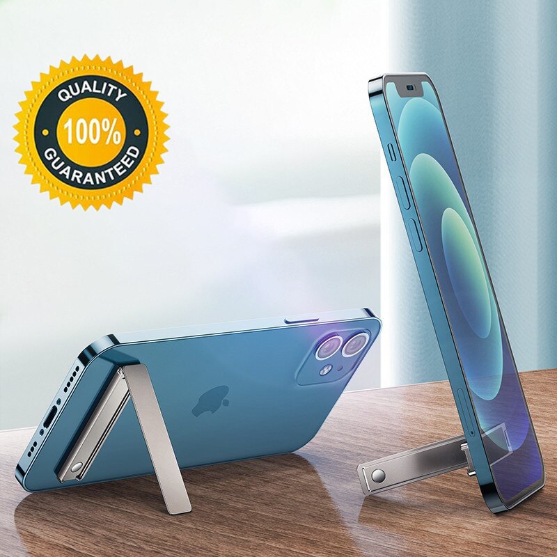 Suport Telefon din Aliaj de Aluminiu,, Pliabil, Magnetic, Cu Adeziv 3M ...