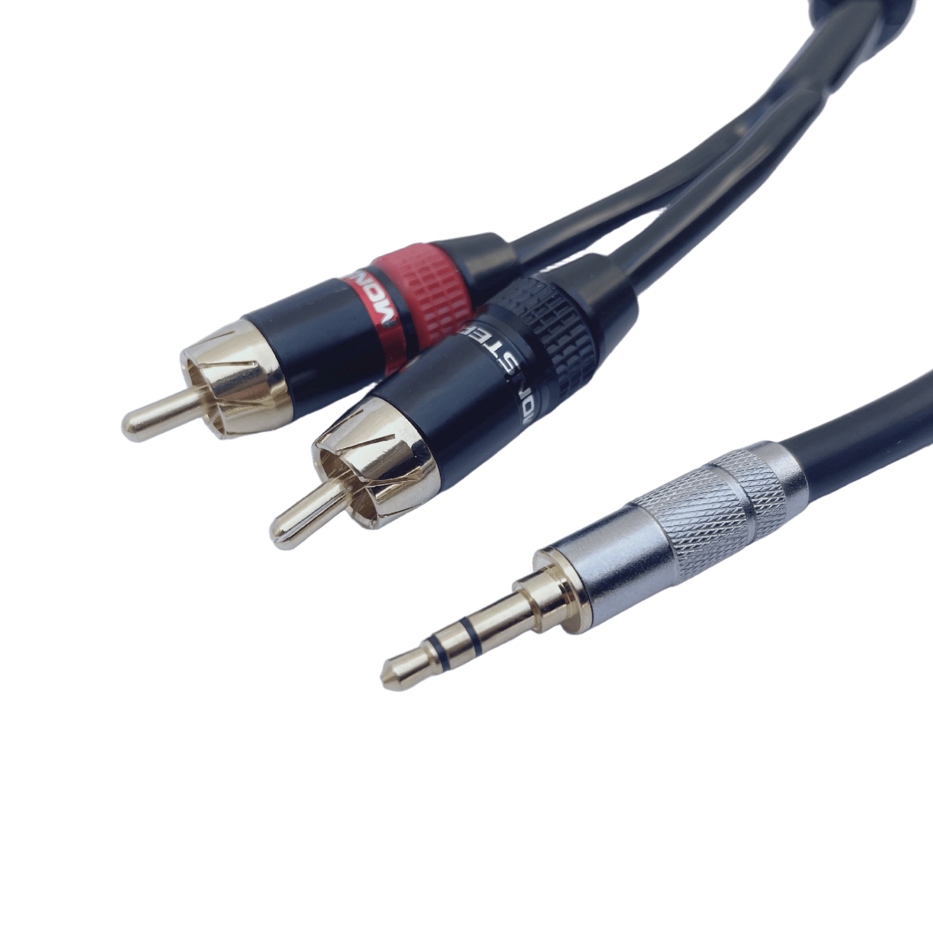 Cablu Audio Stereo Hi-Fi, Jack 3.5mm la 2 x RCA, Cupru OFC, Ecranaj ...