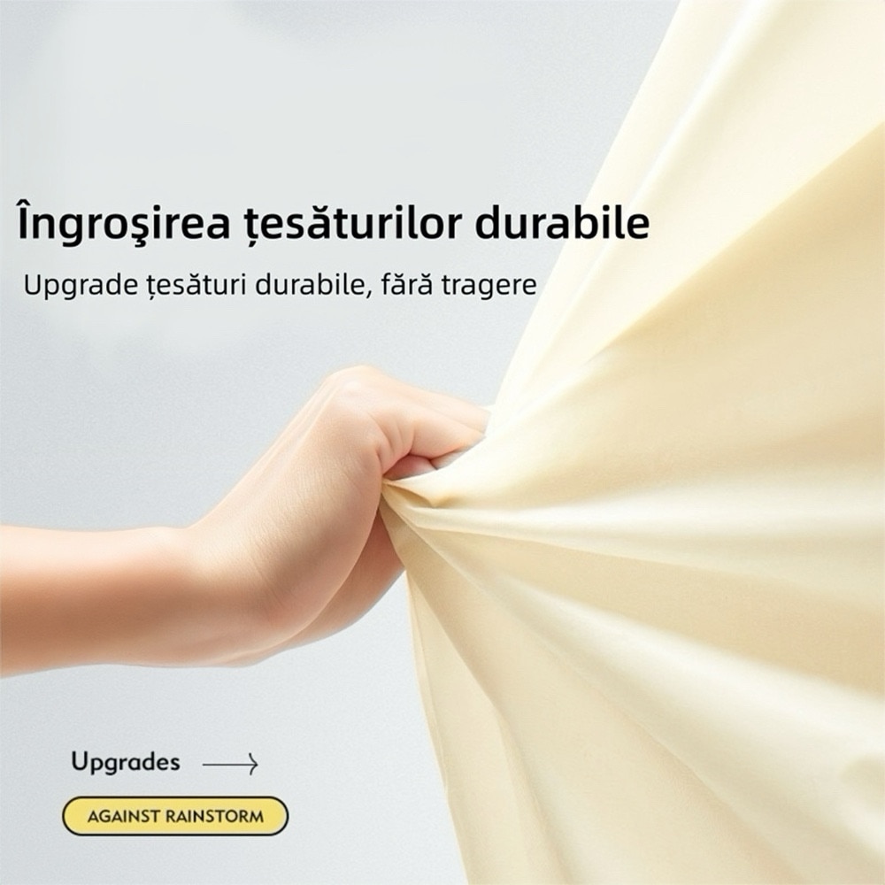 Pelerina de ploaie alb, reutilizabila, lunga cu gluga, rezistenta la ...