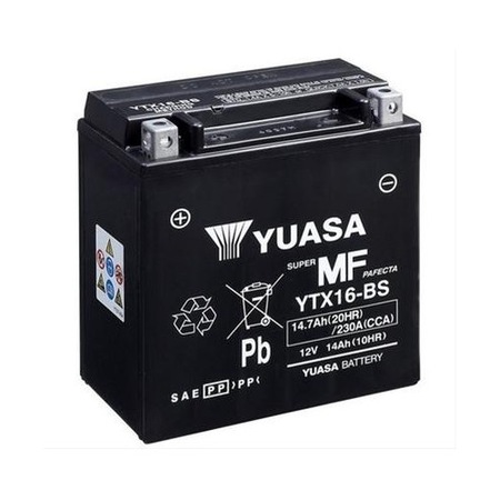 Acumulator Moto YUASA YTX16-BS 12V 14Ah 230A (CP) - eMAG.ro