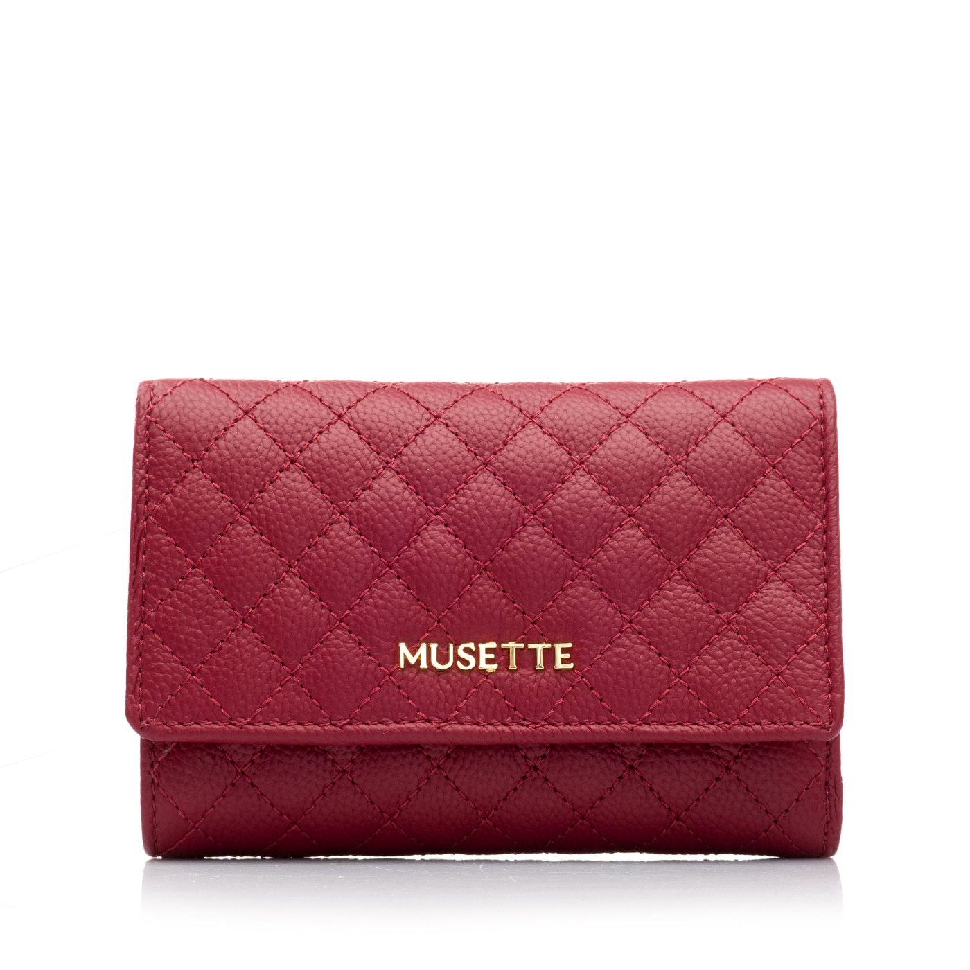 Portofel dama, Musette, MICHELLE MATLASAT, Piele naturala, 15 x 10 cm ...
