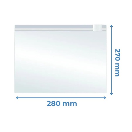 Pungi Reutilizabile cu Zip si Cursor, 280x270mm, Polietilena, 70µm ...