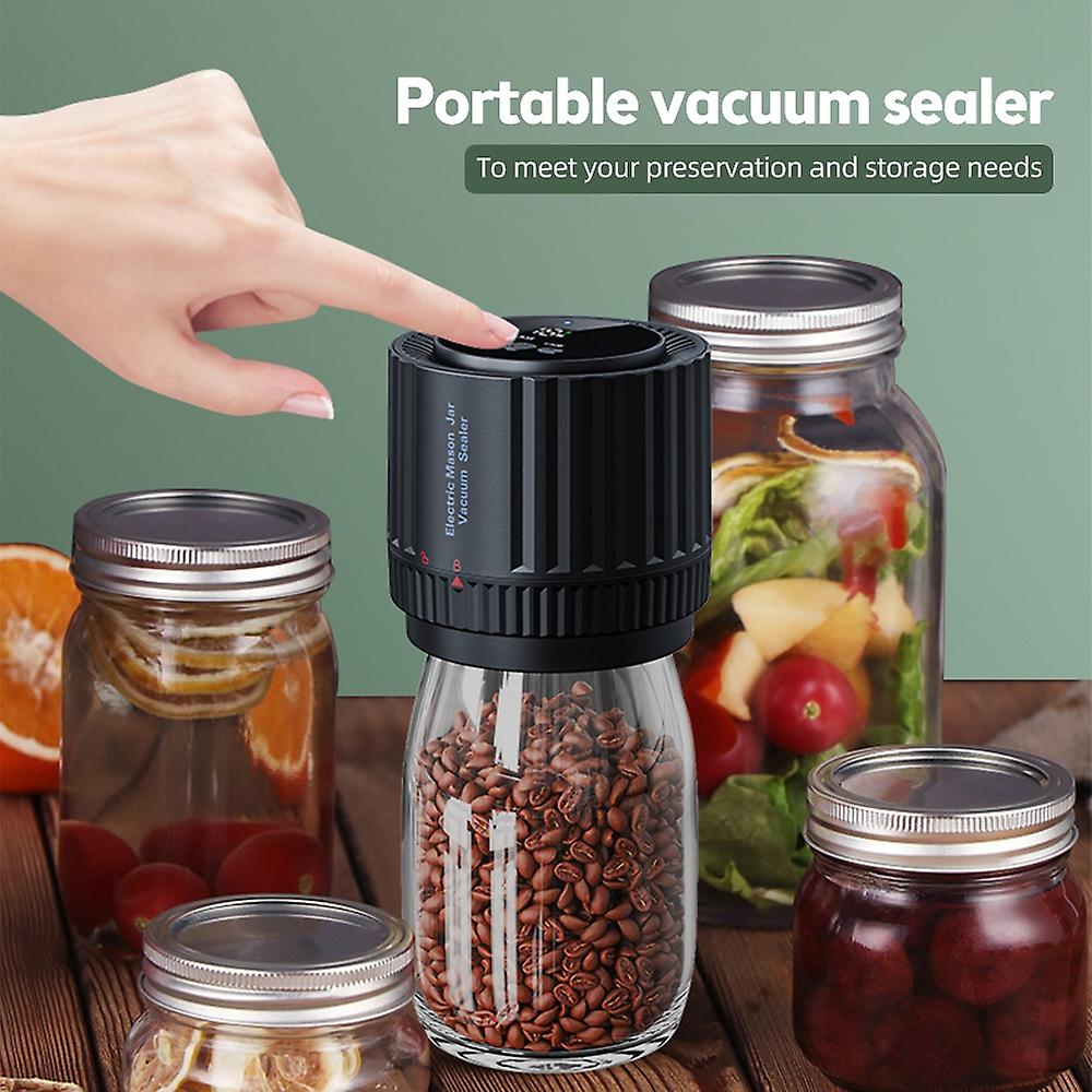 Aparat de vidat pentru borcane, sealer electric, 60KPa, display LCD ...