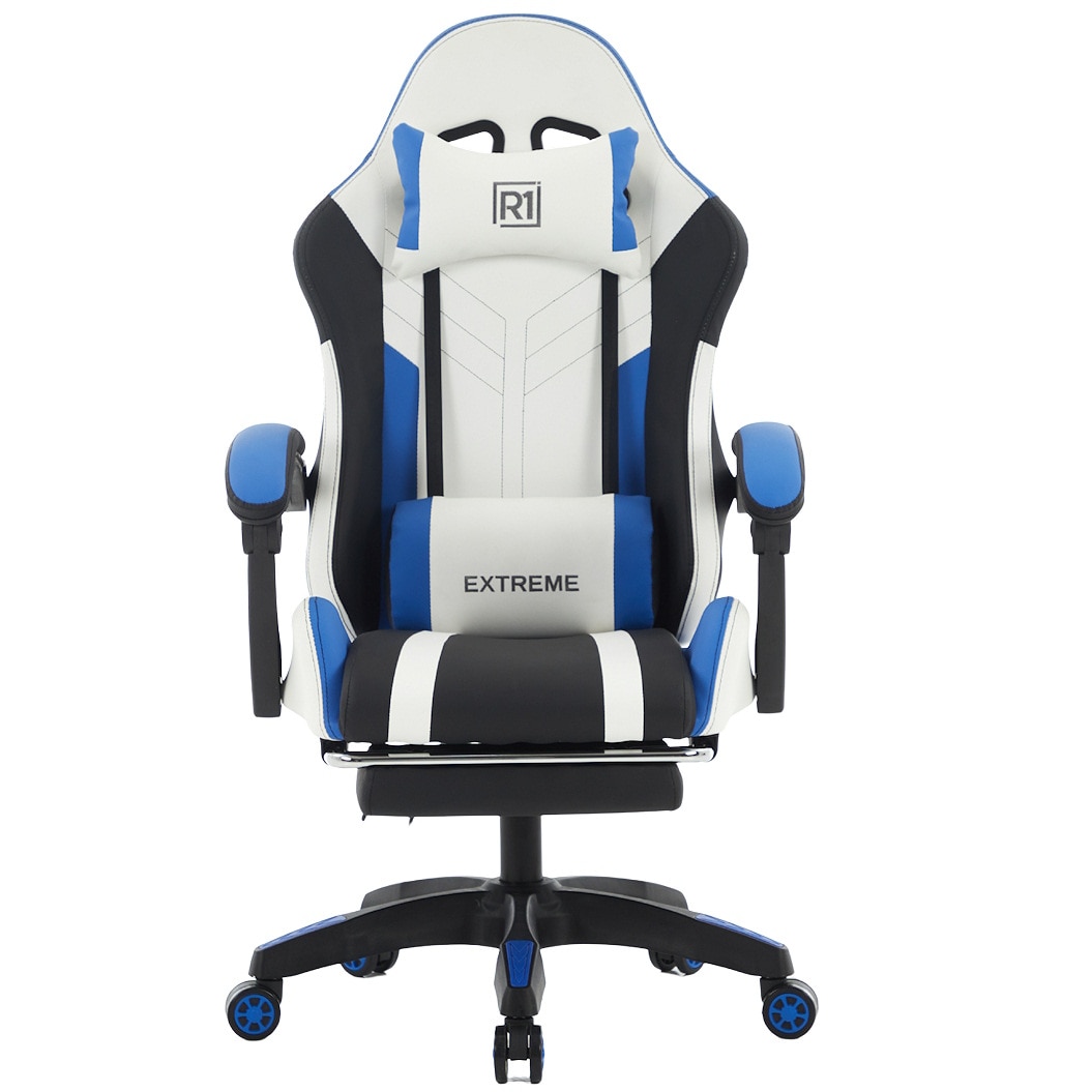 Scaun Gaming EXTREME R1 cu Suport pentru Picioare, Roti din Cauciuc ...