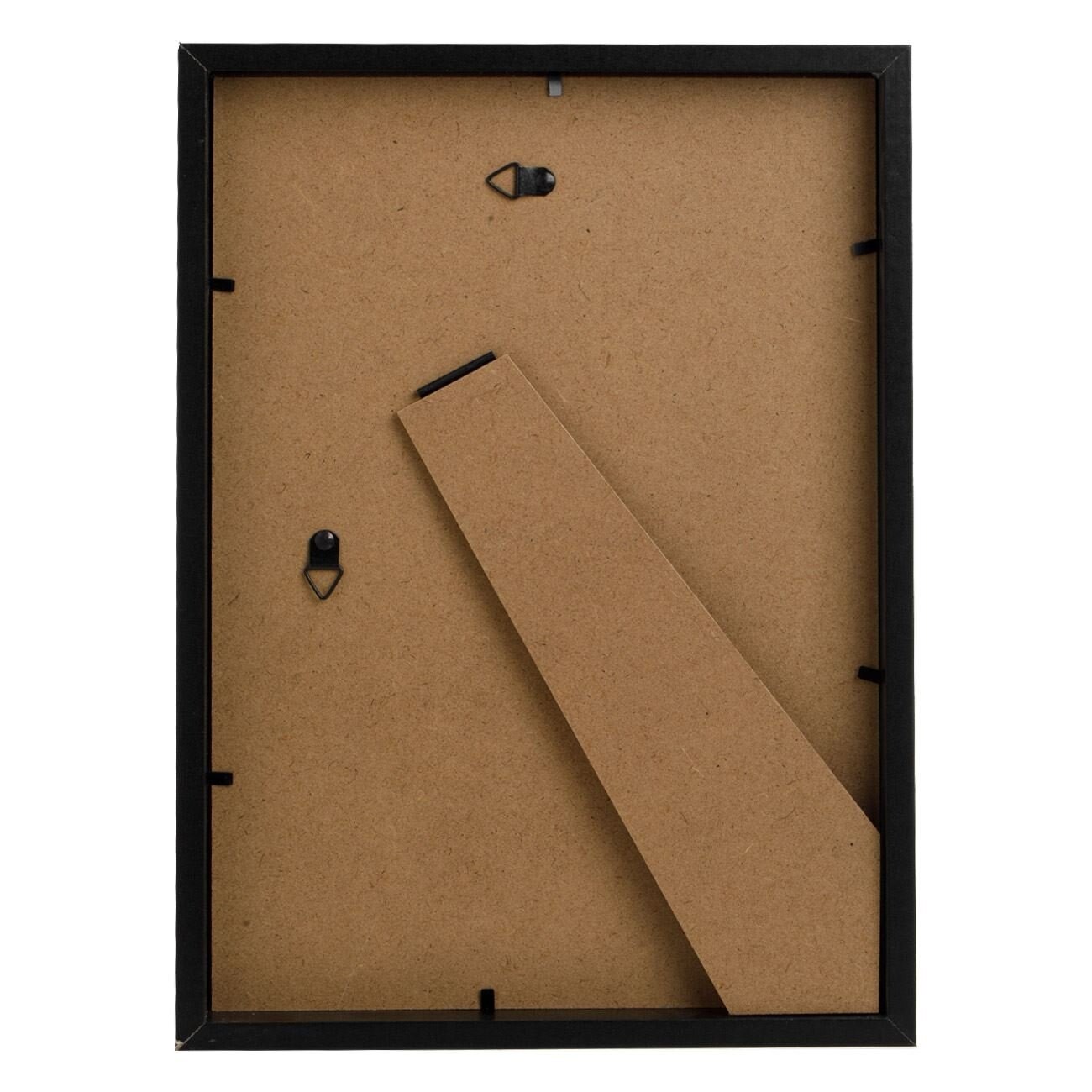 Tablou Decorativ Rama Lemn MDF Negru cu Paspartu Sticla 23x32cm pentru ...