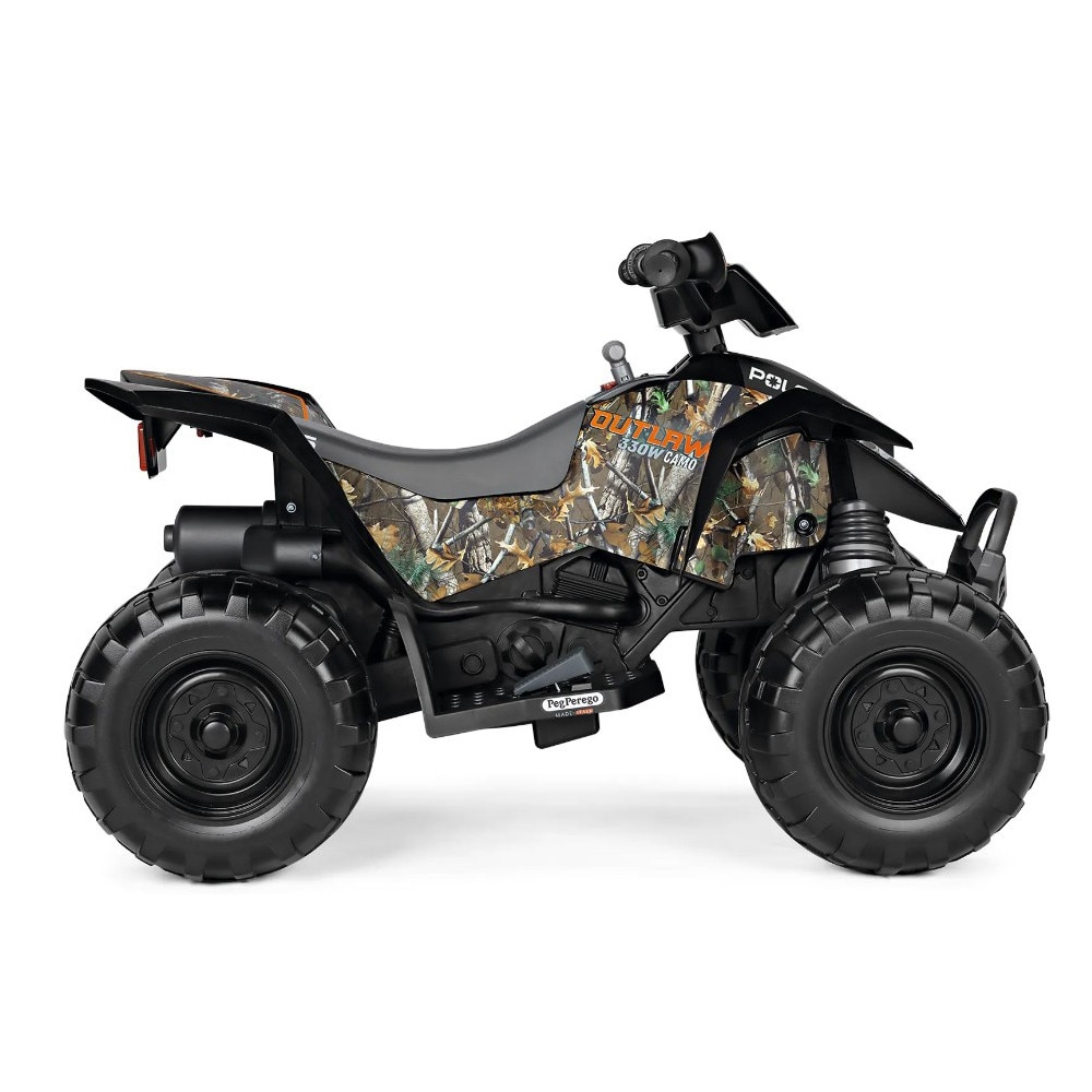 ATV Peg Perego Polaris Outlaw 330 W, 12V, 3 години+, Camo - eMAG.bg
