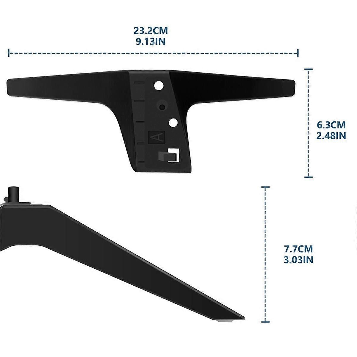 Suport TV, 2 picioare, negru, pentru televizoare 50-55 inch - eMAG.ro