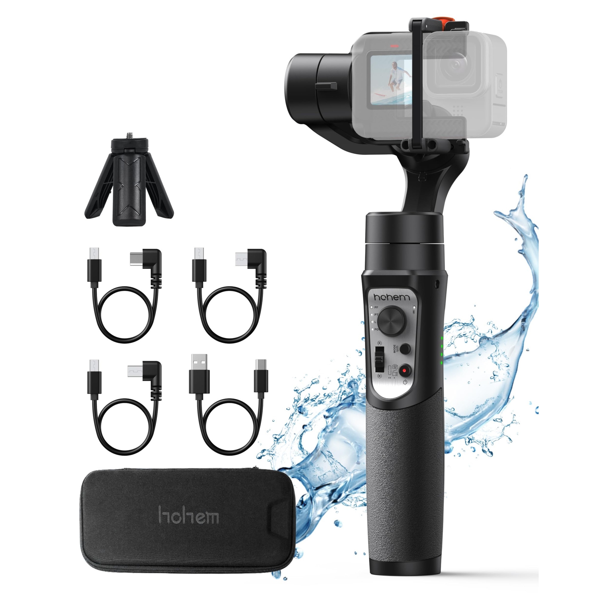 Stabilizator Gimbal Hohem iSteady Pro 4 pe 3 axe pentru Gopro Hero 13 ...