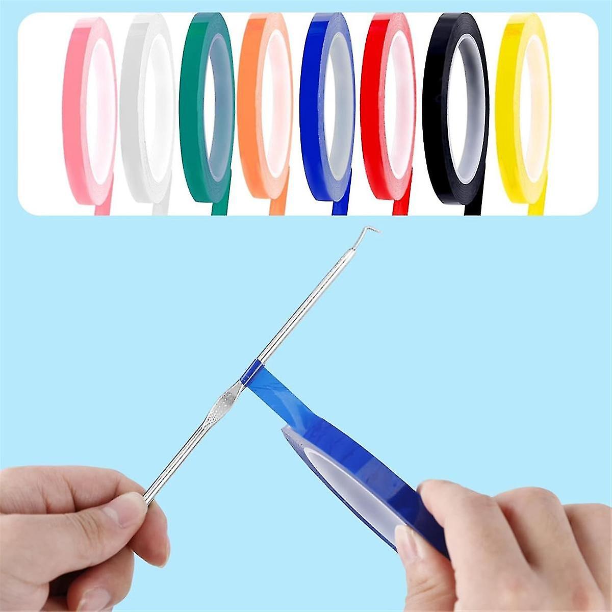 Set 8 benzi pentru Instrumente Dentare, 10mm x 66m, Multicolor - eMAG.ro