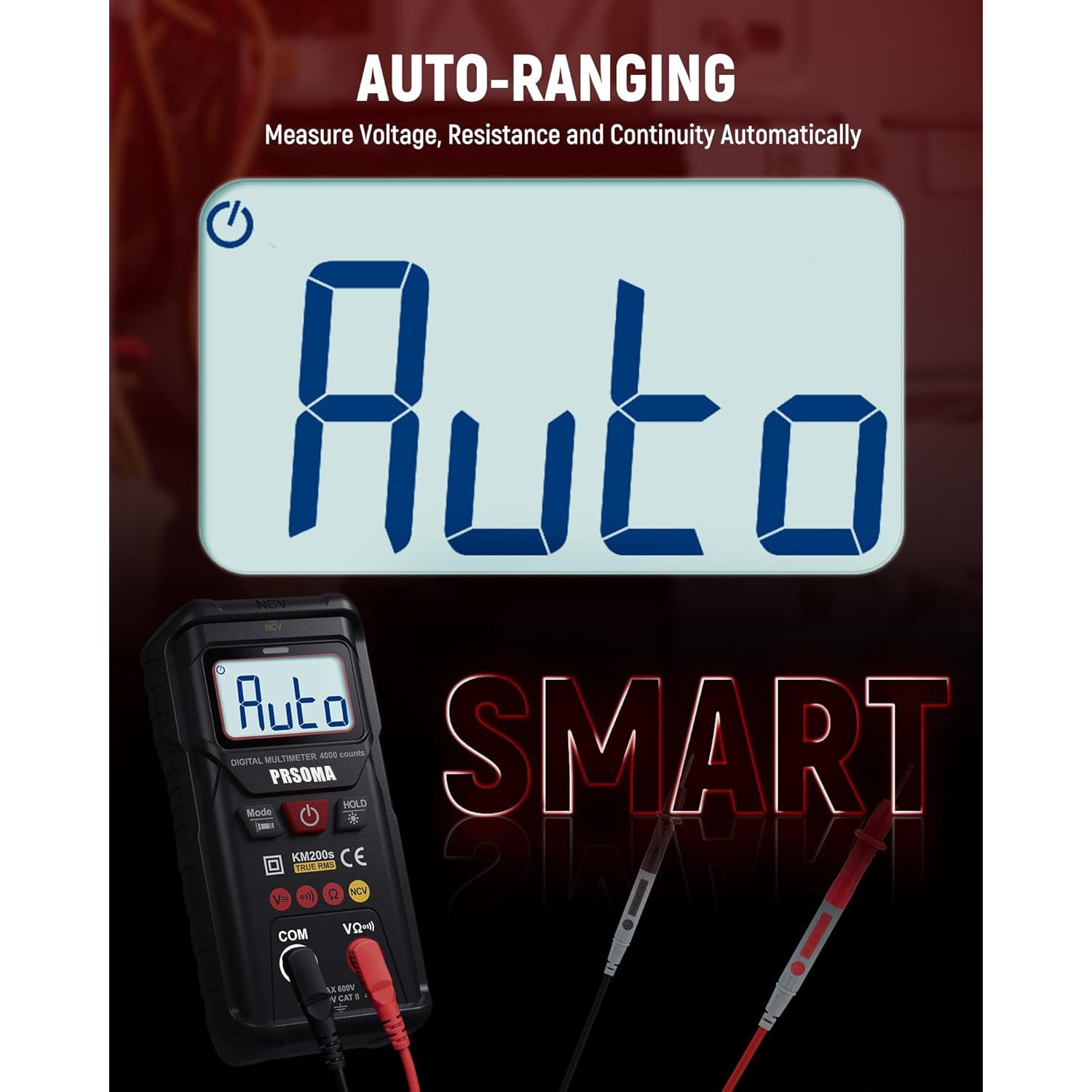 Multimetru Digital, Afisaj LCD, Auto Detect, NCV, Masoara Curent DC/AC ...