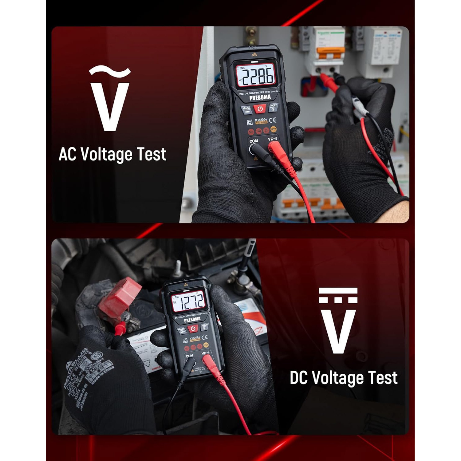 Multimetru Digital, Afisaj LCD, Auto Detect, NCV, Masoara Curent DC/AC ...