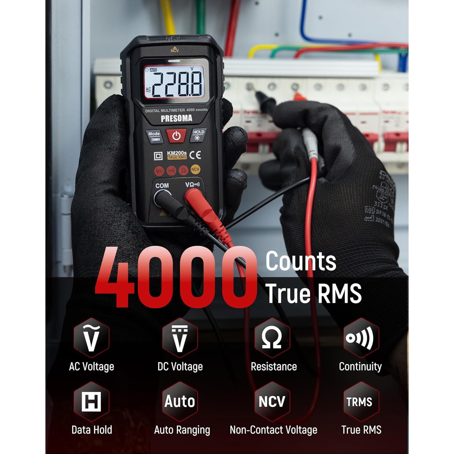 Multimetru Digital, Afisaj LCD, Auto Detect, NCV, Masoara Curent DC/AC ...