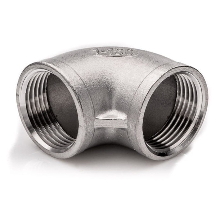 Cot 1/4'' din inox 316, 90 grade, pentru instalatii industriale, filet ...